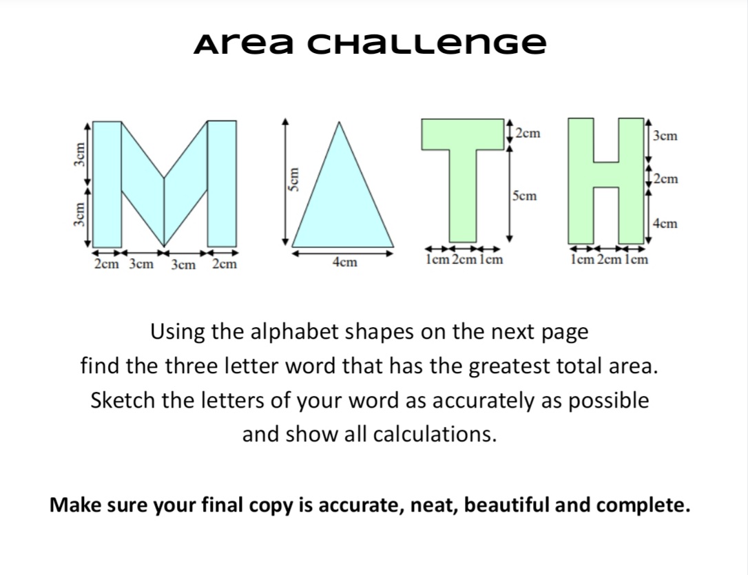 Challenges – JoAnn Sandford Math