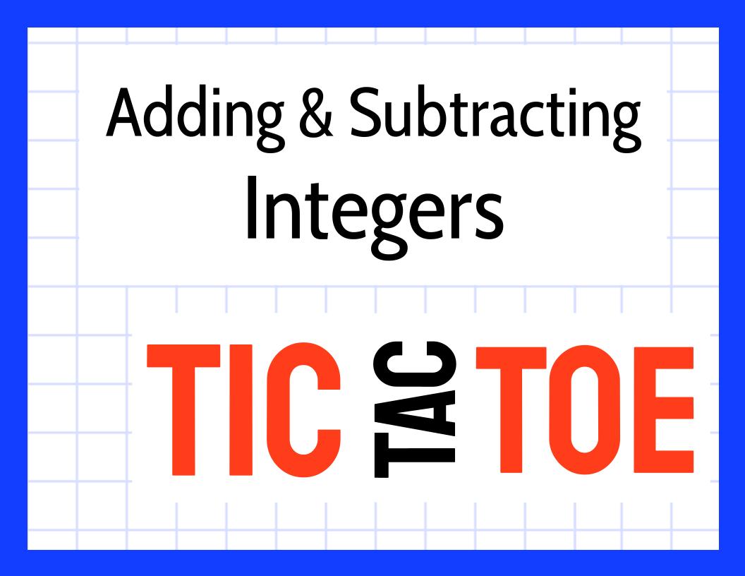 Unit 2: The Cartesian Plane & Adding and Subtracting Integers – JoAnn ...